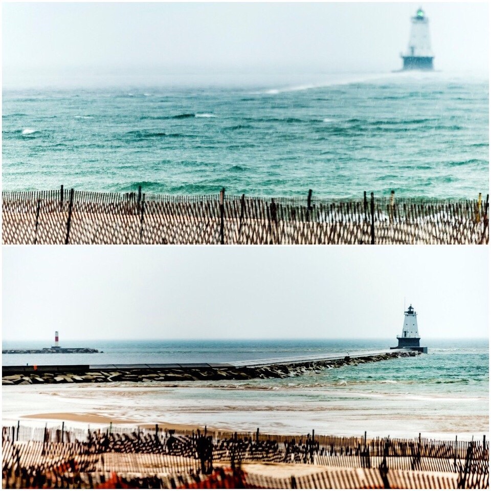 Incredible seiche on Lake Michigan captured in images. – THE REEL ANGLE